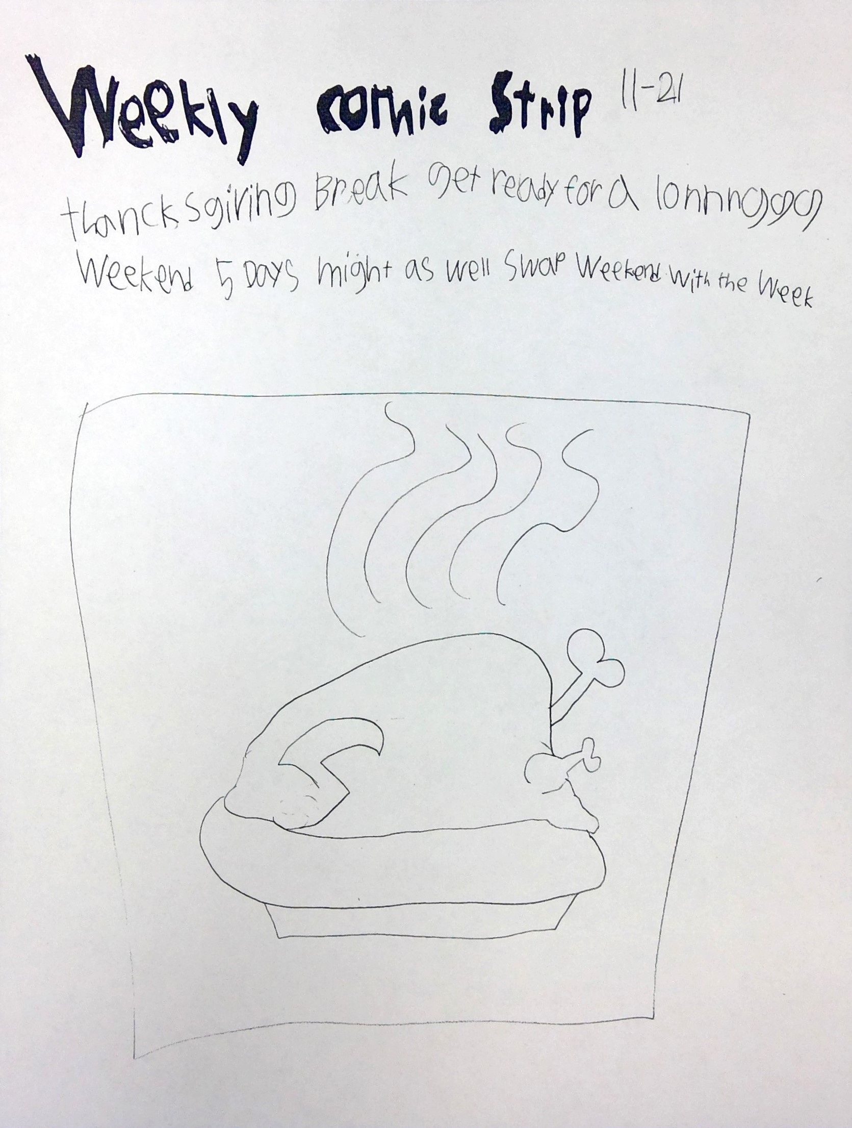 November 21, 2023 – Weekly Comic Strip
